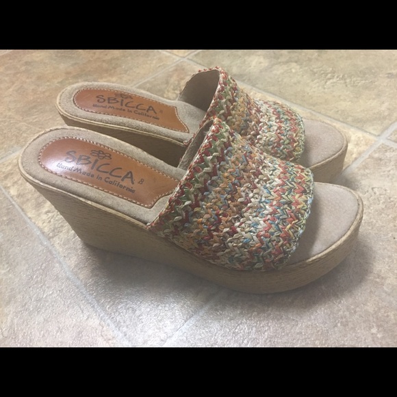Sbicca | Shoes | Ladies Wedgesshoes By Sbicca Size 8 | Poshmark